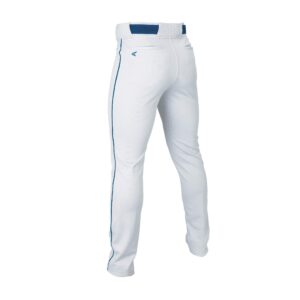 Easton Mens Piped Baseball Pants, White/Navy, X-Large US