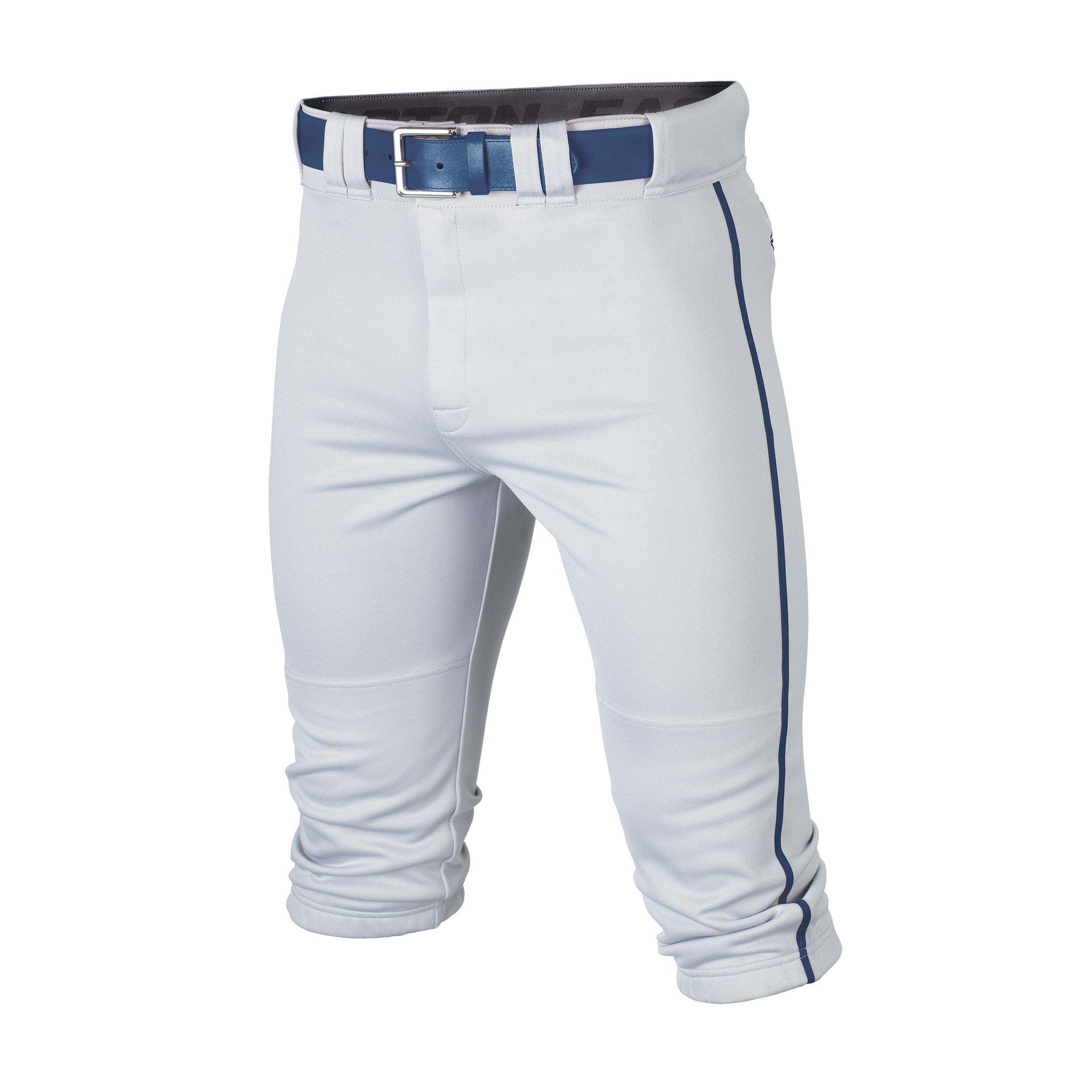 Easton Boys Solid/Piped Baseball Pants, White/Navy Piped, Medium US