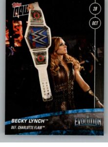 2018 topps now wwe wrestling #65 becky lynch official online exclusive trading card from the topps company