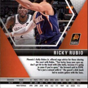 2019-20 Panini Mosaic #158 Ricky Rubio Phoenix Suns NBA Basketball Card NM-MT