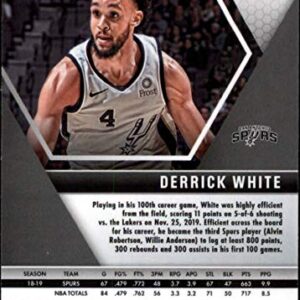 2019-20 Panini Mosaic #16 Derrick White San Antonio Spurs NBA Basketball Card NM-MT