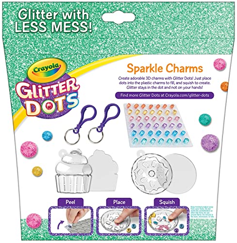 Crayola Glitter Dots Sparkle Charms, Kids Jewelry Crafts, Gift for Girls & Boys, Ages 5, 6, 7, 8