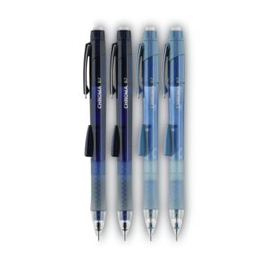 Uni-ball uniball Chroma Mechanical Pencil Woth Leasd and Eraser Refills, 0.7 Mm, Hb (#2), Black Lead, Assorted Barrel Colors, 4/Set