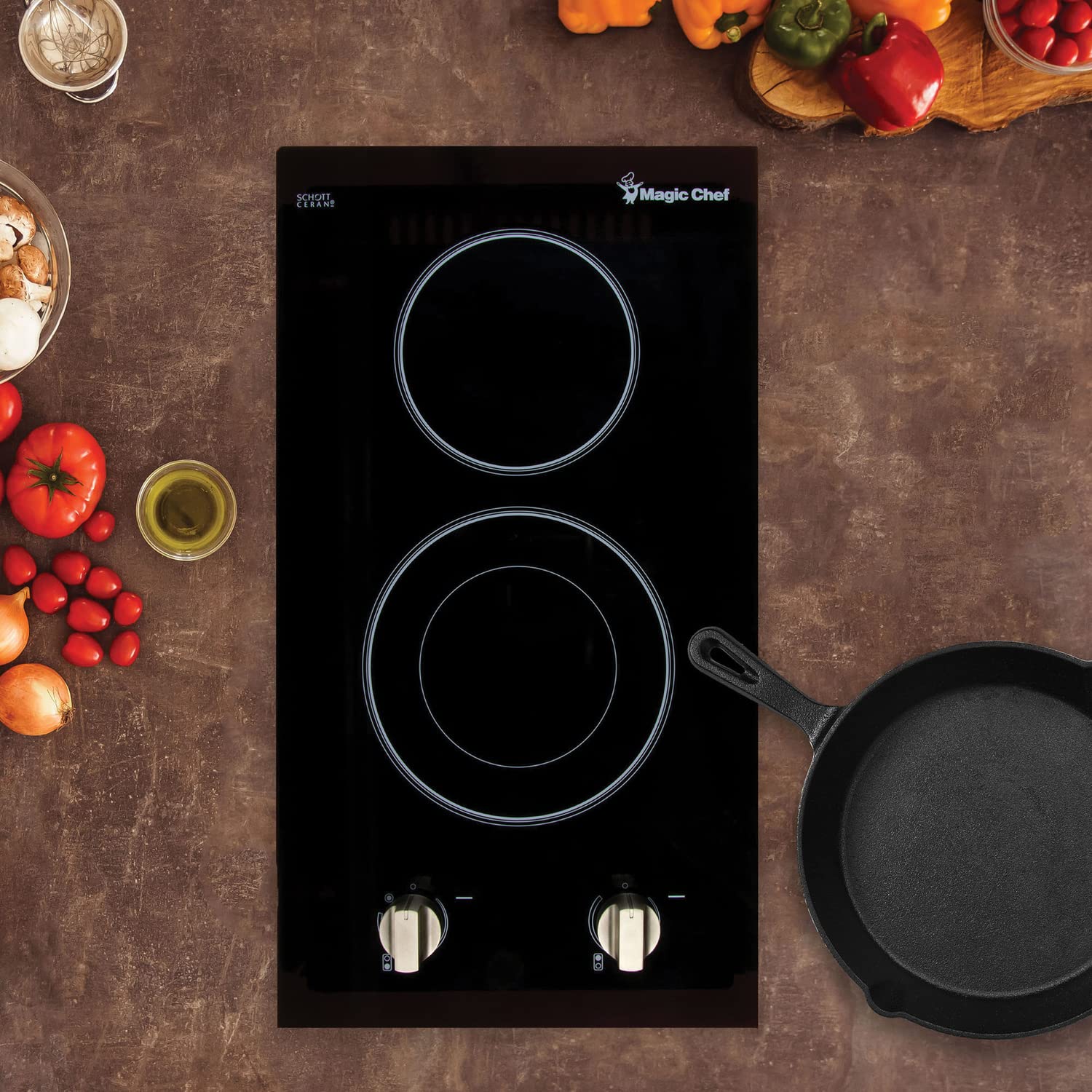 Magic Chef MCSCTE12BG1 12 Electric Cooktop