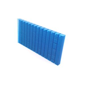 Aluminum Heat Sink 150mm x 74mm x10mm/ 5.9 x 2.91 x 0.39 inch Blue Heatsinks Module Cooler Fin Heat Board Cooling for Amplifier Transistor Semiconductor Devices Blue Tone