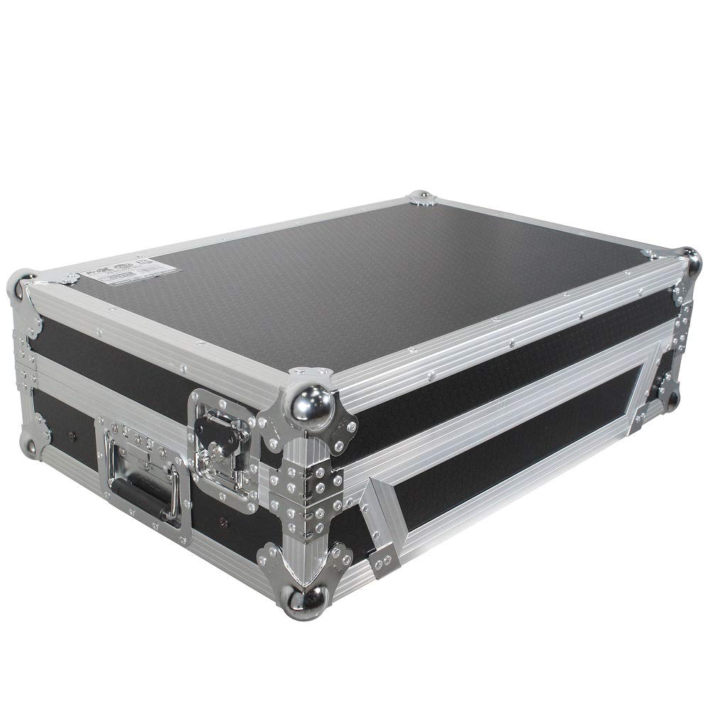 ProX XS-DDJ800 WLT Flight Case For Pioneer DDJ-800 Digital Controller W-Sliding Laptop Shelf and Wheels & 1U Rackspace