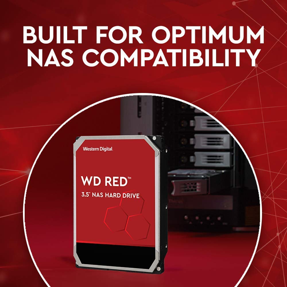 WD Red 4TB NAS Internal Hard Drive - 5400 RPM Class, SATA 6 Gb/s, SMR, 256MB Cache, 3.5" - WD40EFAX (Renewed)