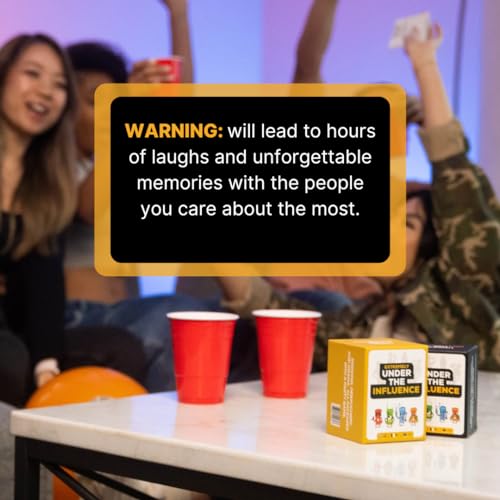 Extremely Under the Influence - Drinking Games for Adults - Party Card Game for Night with Friends - Fun Challenges, Dares, and Questions - Perfect for Parties, 21st Birthday Gift (Expansion Pack)