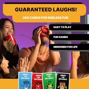 Extremely Under the Influence - Drinking Games for Adults - Party Card Game for Night with Friends - Fun Challenges, Dares, and Questions - Perfect for Parties, 21st Birthday Gift (Expansion Pack)