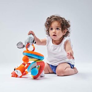 Diono Activity Spiral Baby Toy, Bright Plush Activity Spiral with Interactive Hanging Toys, Perfect for Strollers, Car Seat Bar