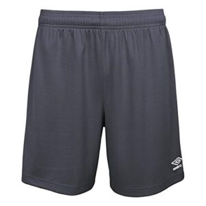 umbro kids' field short, graphite, medium