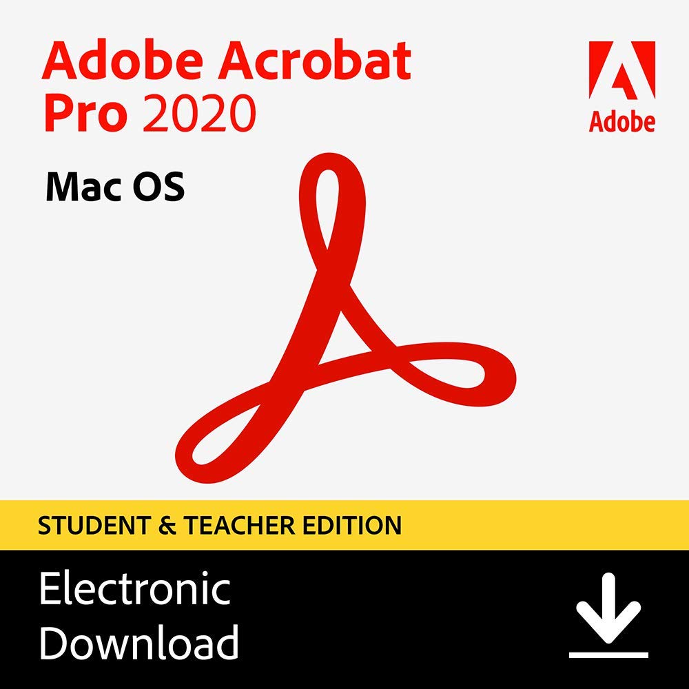 Adobe Acrobat Pro 2020 | Student & Teacher Edition | Mac Code