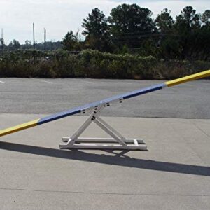 8' Dog Agility Teeter (See-Saw), Aluminum with Rubber Surface