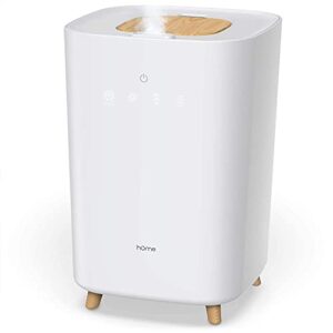 hOmeLabs Cool Mist Ultrasonic Mini Humidifier for Tabletop - 4 Liter Capacity with 40 Hour Run Time - Great for Bedroom, Baby Nursery, Plants and More