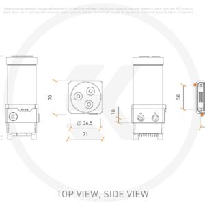 EKWB EK-Quantum Kinetic TBE 160 DDC PWM Pump-Reservoir Combo, Digital RGB, Acetal