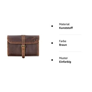 moonster Hanging Toiletry Bag for Men & Women, Leather Toiletry Bag for Men, Mens Toiletry Bags for Traveling, Hanging Travel Toiletry Bag, Mens Travel Bag Toiletry, Dopp Kit Shower Bags for Men