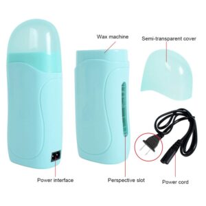 wax heater,Portable Wax Warmer for Hair Removal, 40W Depilatory Wax Heater Roller Wax Heater Hand Foot Elbow Arm Leg Armpit Waxing Hair Removal Machine for Salon and Household Use (US Plug)