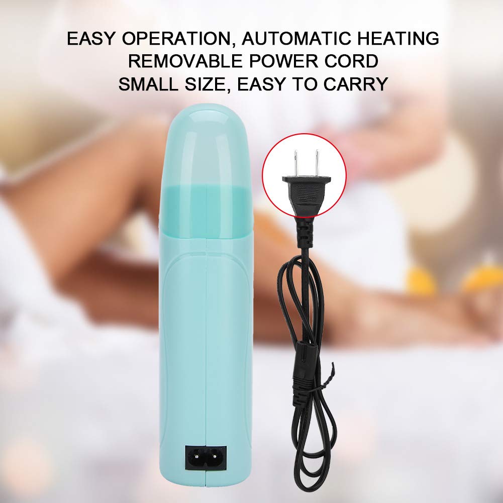 wax heater,Portable Wax Warmer for Hair Removal, 40W Depilatory Wax Heater Roller Wax Heater Hand Foot Elbow Arm Leg Armpit Waxing Hair Removal Machine for Salon and Household Use (US Plug)