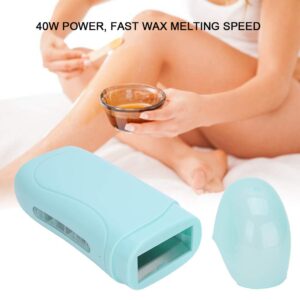 wax heater,Portable Wax Warmer for Hair Removal, 40W Depilatory Wax Heater Roller Wax Heater Hand Foot Elbow Arm Leg Armpit Waxing Hair Removal Machine for Salon and Household Use (US Plug)