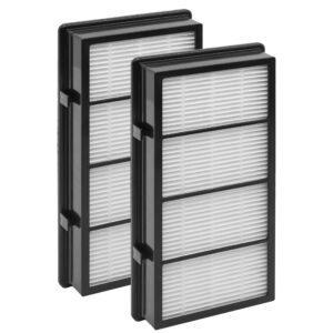 lhari hapf300 true hepa filter, compatible with holmes aer1 hapf300, hapf30 and bionaire units, allergen remover, pack of 2