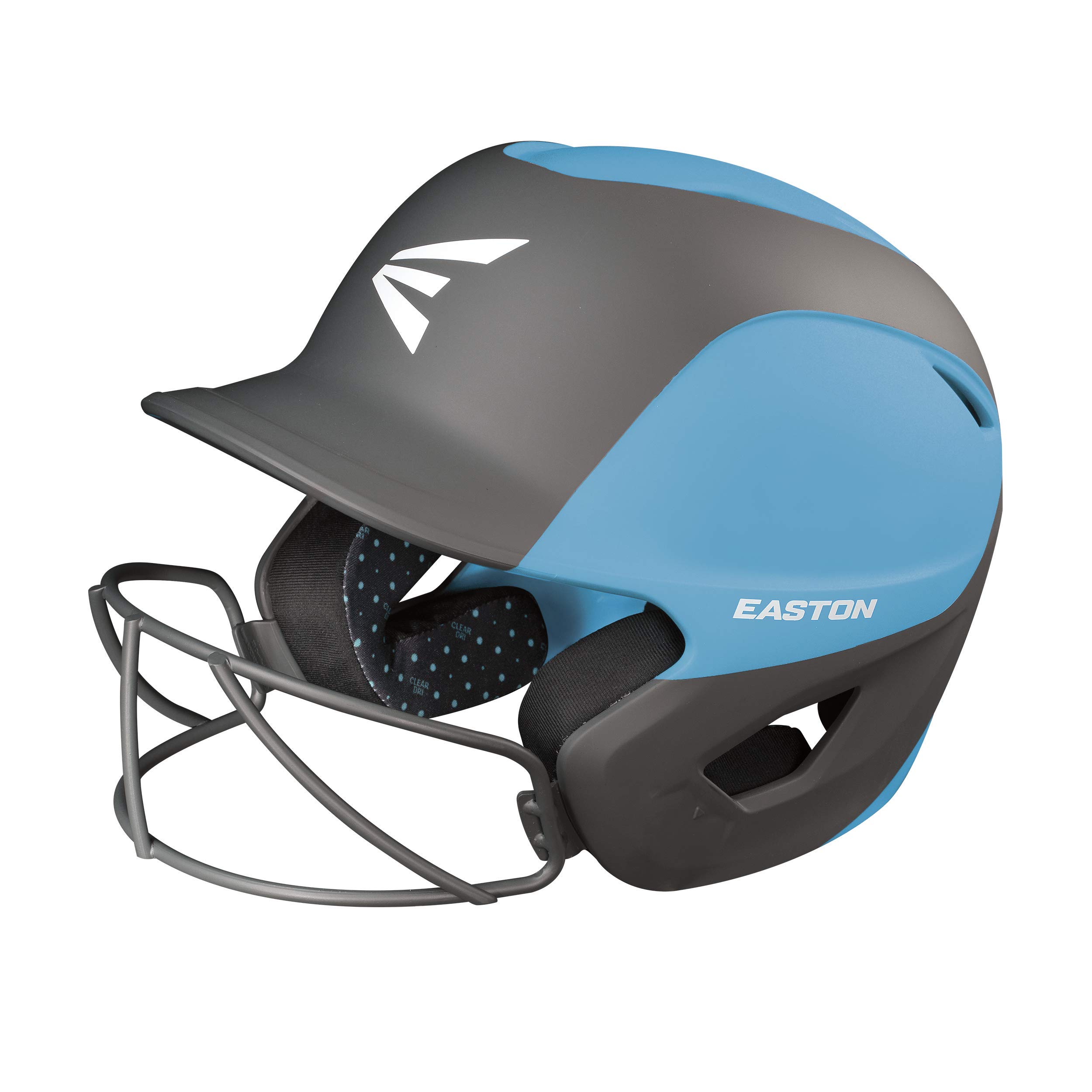 Easton | GHOST Softball Batting Helmet | Two-Tone Matt Carolina Blue/Charcoal | T-Ball/Small