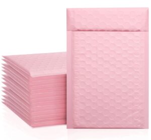 metronic bubble mailers 6x10 inch 25 pack usable size 6x9" waterproof pink bubble mailers cushioning padded envelopes for mother's day gift packaging, shipping, small business, mailing, bulk