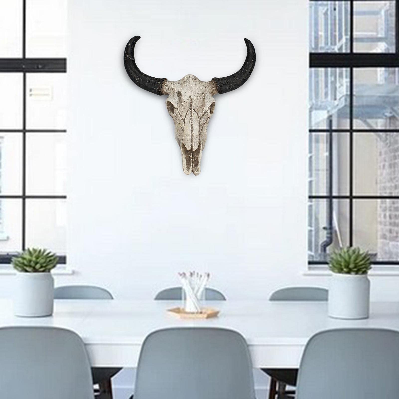 Gazechimp Sculpture Wall Hanging Decor- Bull Head