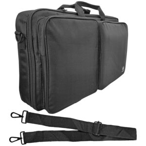 axcessables ddj-flx4 controller case | ddj-rev1 gig bag | compact dj controller padded carry case with shoulder strap | designed in usa | compatible with pioneer dj ddj-rev1, ddj 400, flx4