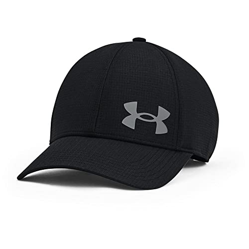 Under Armour Iso-chill Armourvent Fitted Hat, Black (001)/Pitch Gray, X-Large/XX-Large