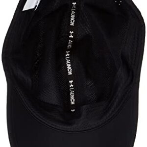 Under Armour Women's Launch Run Hat , Black (001)/Reflective , One Size Fits Most