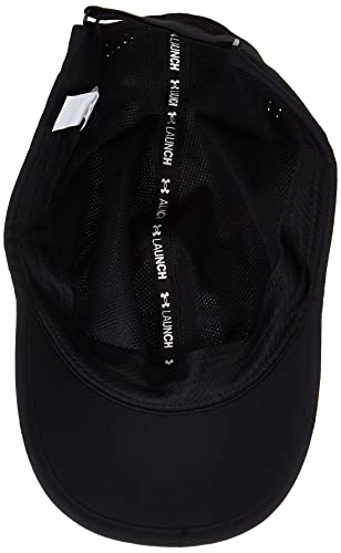 Under Armour Women's Launch Run Hat , Black (001)/Reflective , One Size Fits Most