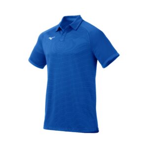 mizuno men's scout polo, royal, x-large