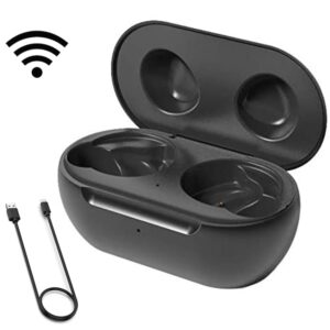 Compatible with Galaxy Buds Wireless Charging Case, Charger Case Cradle Charge Dock for Samsung Galaxy Buds SM-R170 / Galaxy Buds Plus SM-R175 (Black)