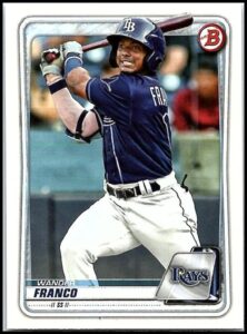 2020 bowman prospects #bp-1 wander franco tampa bay rays rc rookie mlb baseball trading card