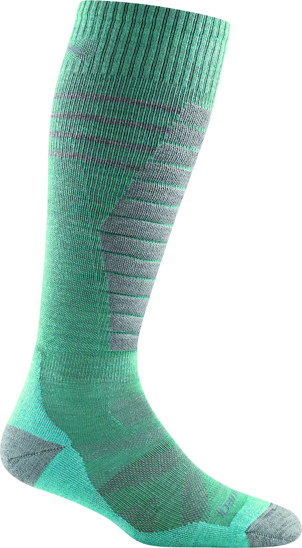 Darn Tough Vermont Edge OTC Midweight with Cushion w/Padded Shin Aqua MD (US 7.5-9.5)