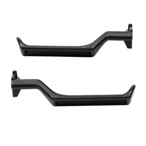 interior door handle all metal front rear left driver & passenger side pair | replacement for 1987-1996 ford bronco f150 f250 f350 f53 f59 f800 | replaces# e7tz-1522601-a, e7tz-1522600-a, 77177, 77178