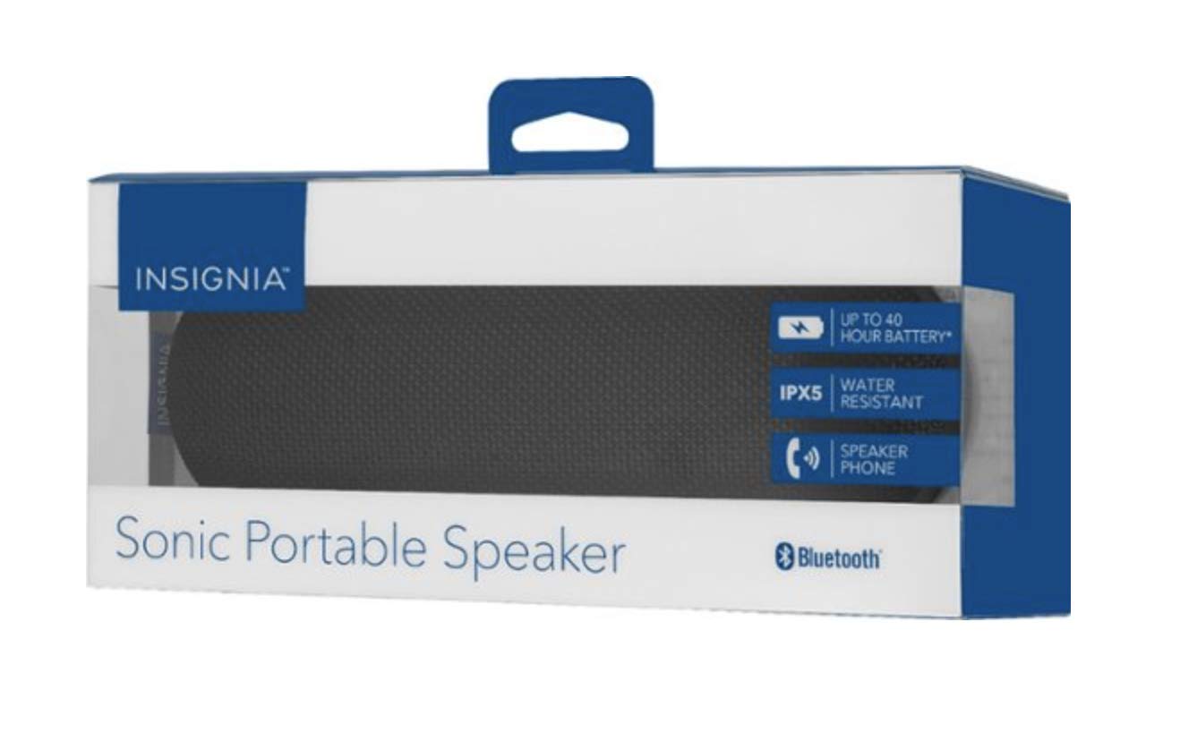 Insignia Sonic Portable Bluetooth Speaker- Black