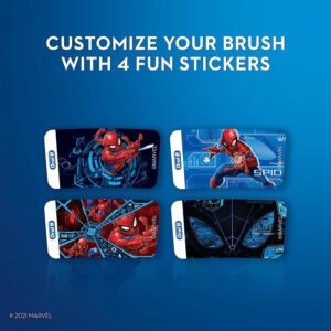 Oral-B Kids Electric Toothbrush Featuring Marvel's Spiderman, for Kids 3+