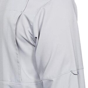 Columbia Men's Silver Ridge Lite Long Sleeve Shirt, UV Sun Protection, Moisture Wicking Fabric, Columbia Grey, 4X Tall