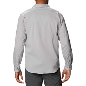 Columbia Men's Silver Ridge Lite Long Sleeve Shirt, UV Sun Protection, Moisture Wicking Fabric, Columbia Grey, 4X Tall