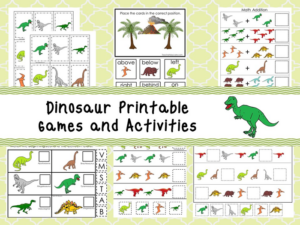 30 printable dinosaurs games and activities