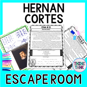 hernan cortes escape room - aztec empire activity