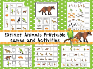 30 printable extinct animals games and activities