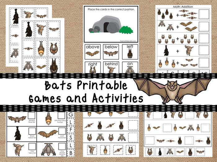 30 Printable Bats Games and Activities