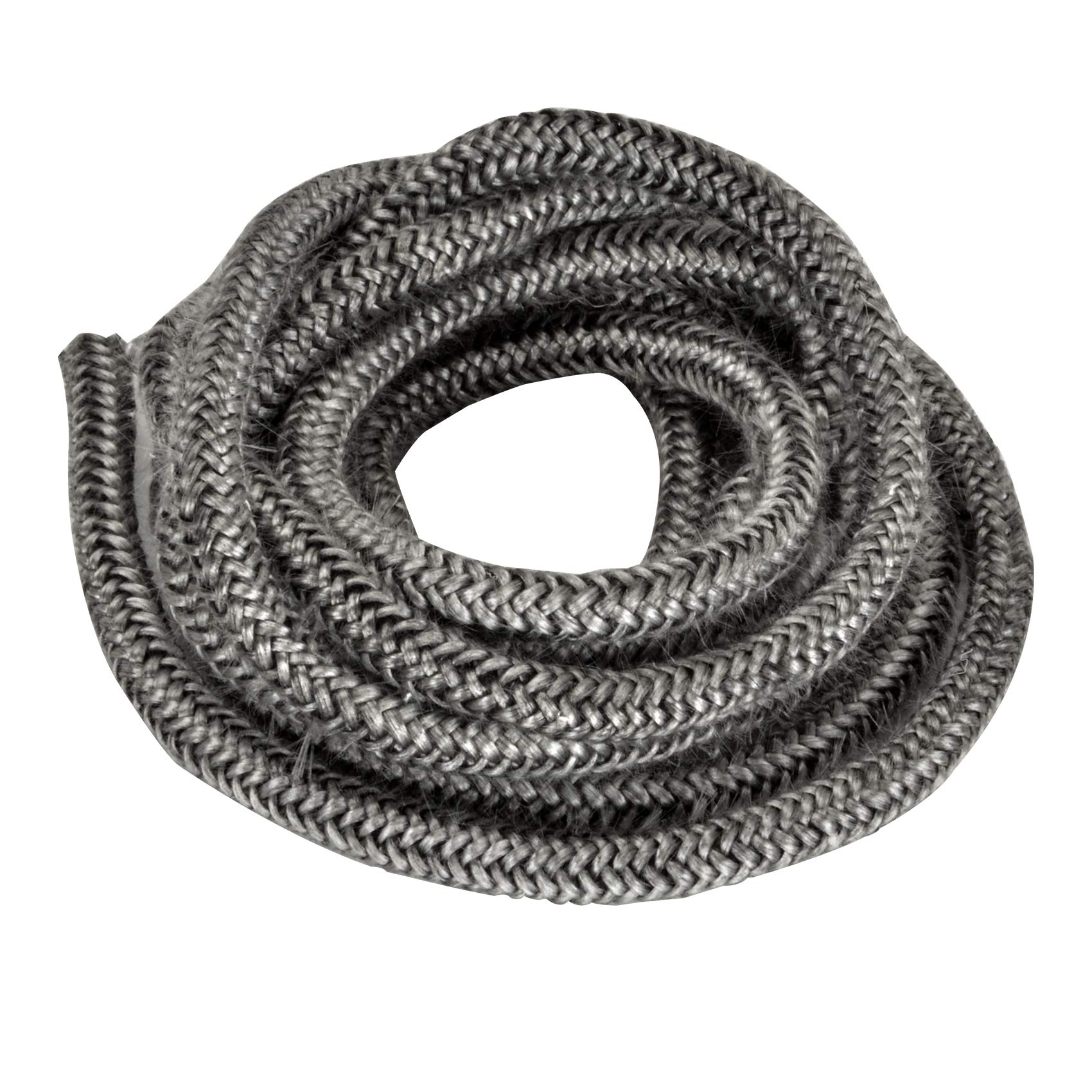 Stanbroil Wood Stove Gasket, 1/4" x 84" Graphite Impregnated Fiberglass Rope Seal and High-Temperature Cement Gasket Replacement for Wood Stoves Door