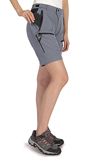 Cycorld Women's-Mountain-Bike-Shorts Baggy-Fashion-Breathable with Zip Pockets（Grey,Small）