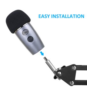 Yeti Nano Mic Stand with Pop Filter - Microphone Boom Arm Stand with Foam Cover Windscreen for Blue Yeti Nano Mic by YOUSHARES