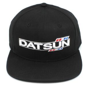 rotary13b1 datsun baseball cap black/hat - style c flat brim