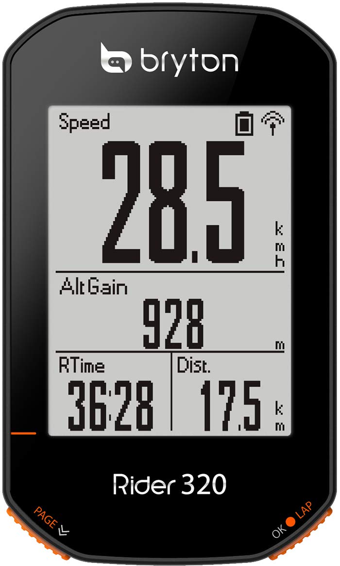 BRYTON Rider 320E GPS Cycle Computer, Black