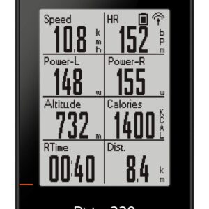 BRYTON Rider 320E GPS Cycle Computer, Black